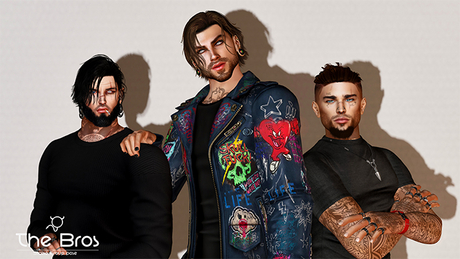 Second Life Marketplace - [F] The Bros - group pose m/m/m